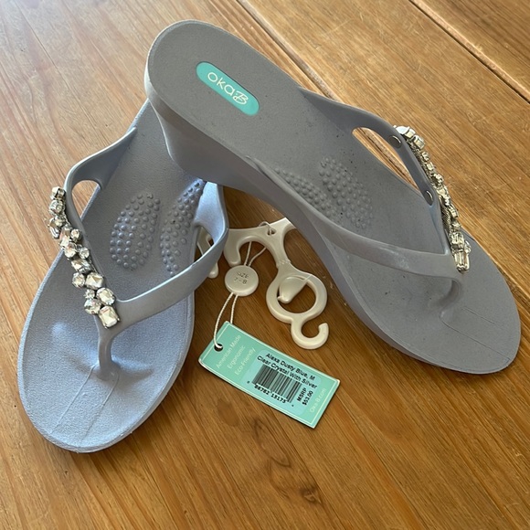Oka-B | Shoes | Okab Flip Flop With Heel | Poshmark